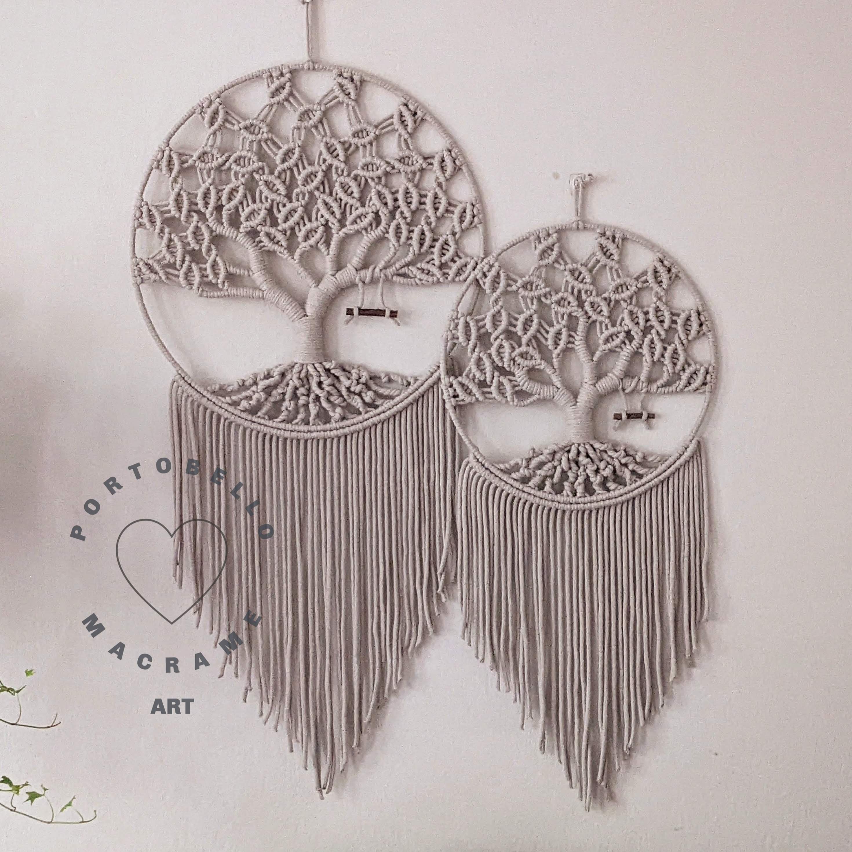 Large Macrame Tree of Life, Boho Decor, Handmade Dreamcatcher ...