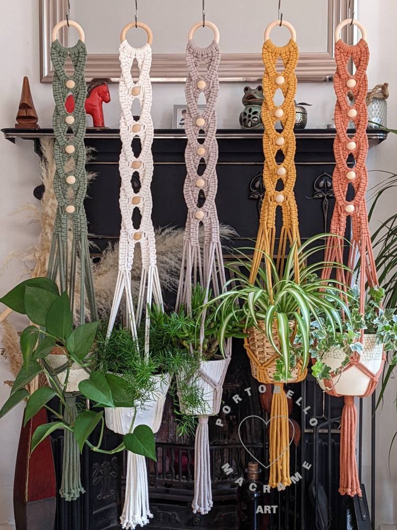 Macrame Plant Hanger and Hangingplant Pot Plant Pot Hanging - Etsy