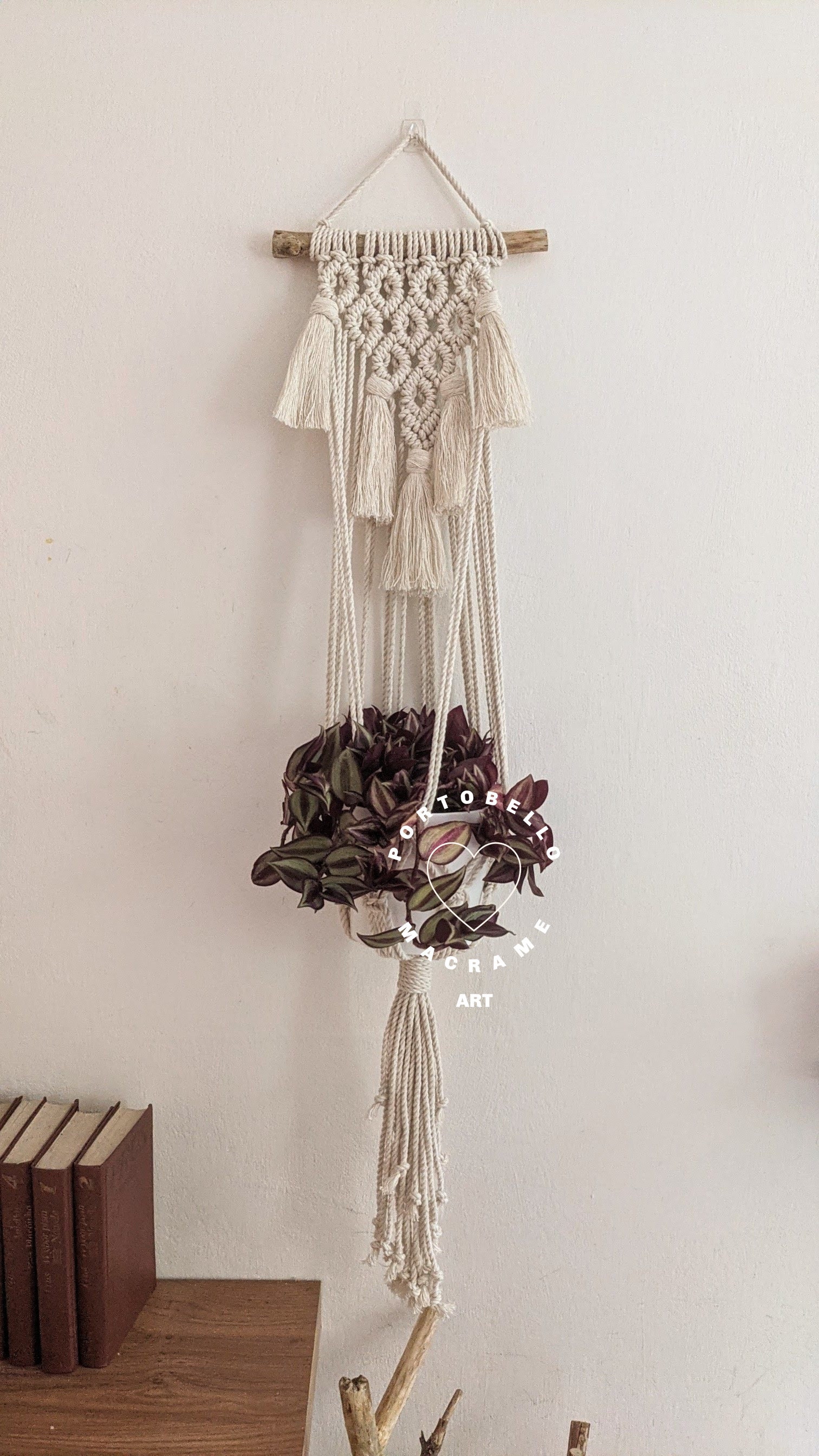 Macrame Plant Hanger and Hanging, Plant Pot, Plant Pot Hanging ...