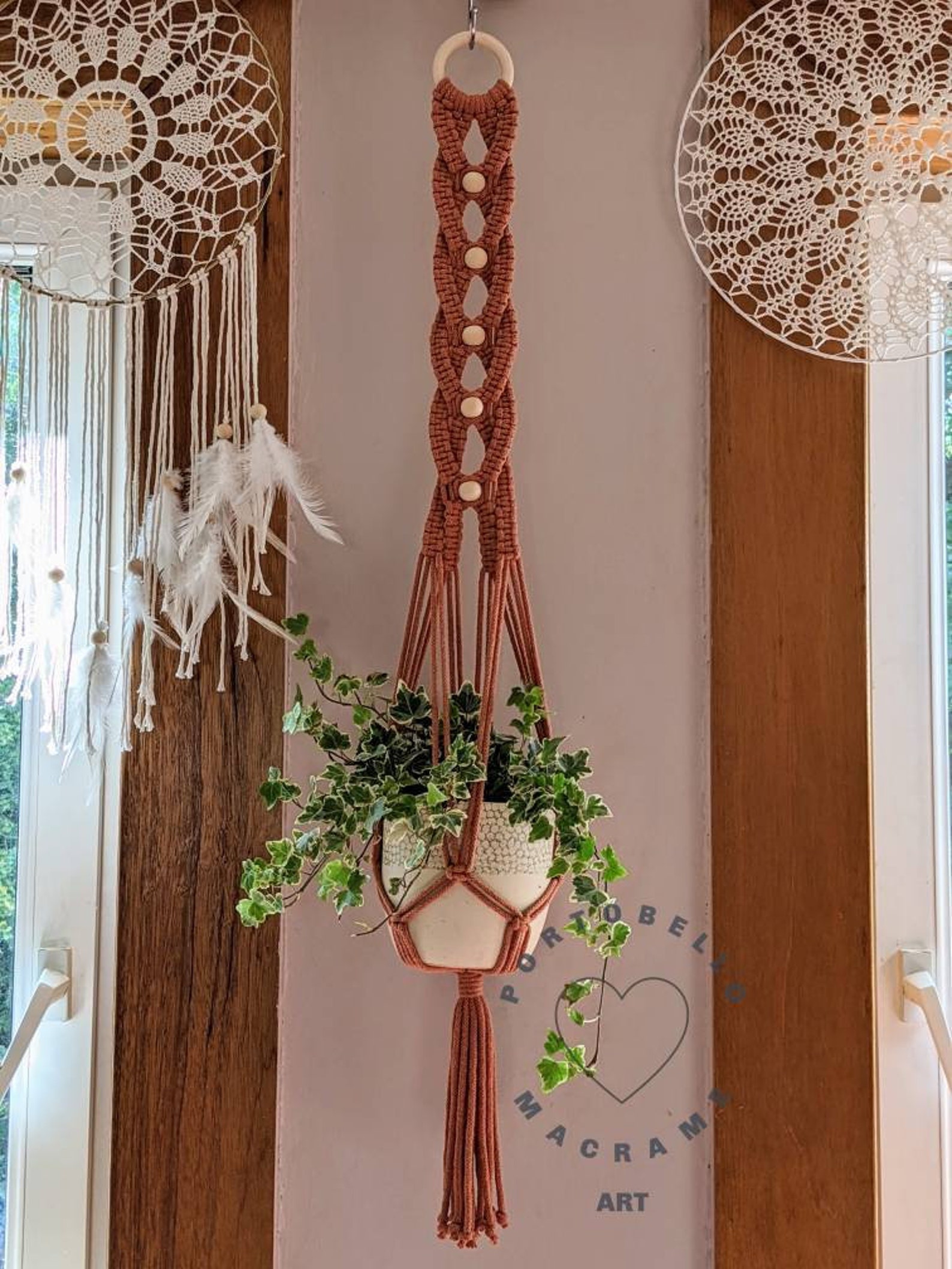 Macrame Plant Hanger and Hangingplant Pot Plant Pot Hanging - Etsy