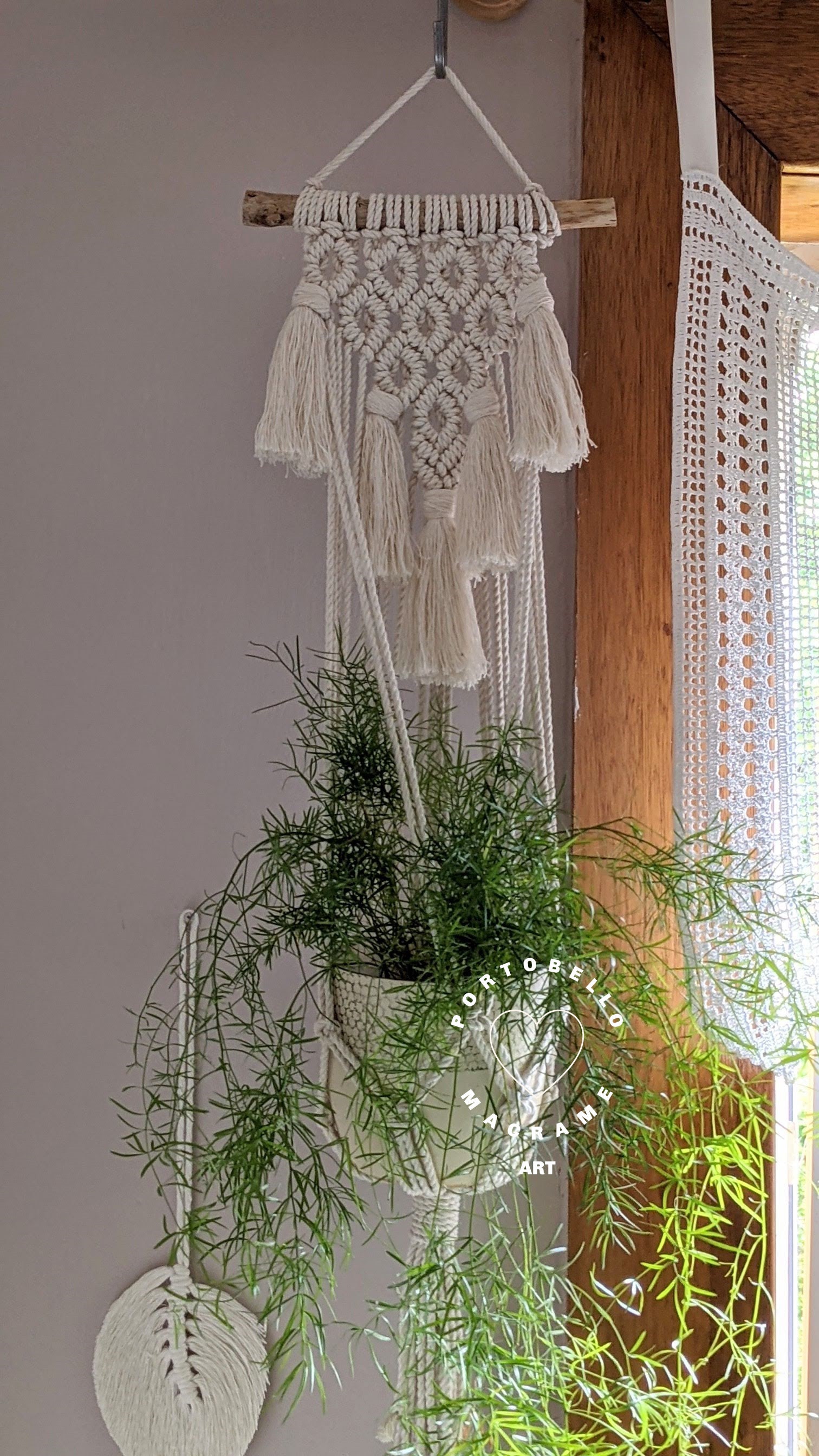 Macrame Plant Hanger and Hanging, Plant Pot, Plant Pot Hanging ...