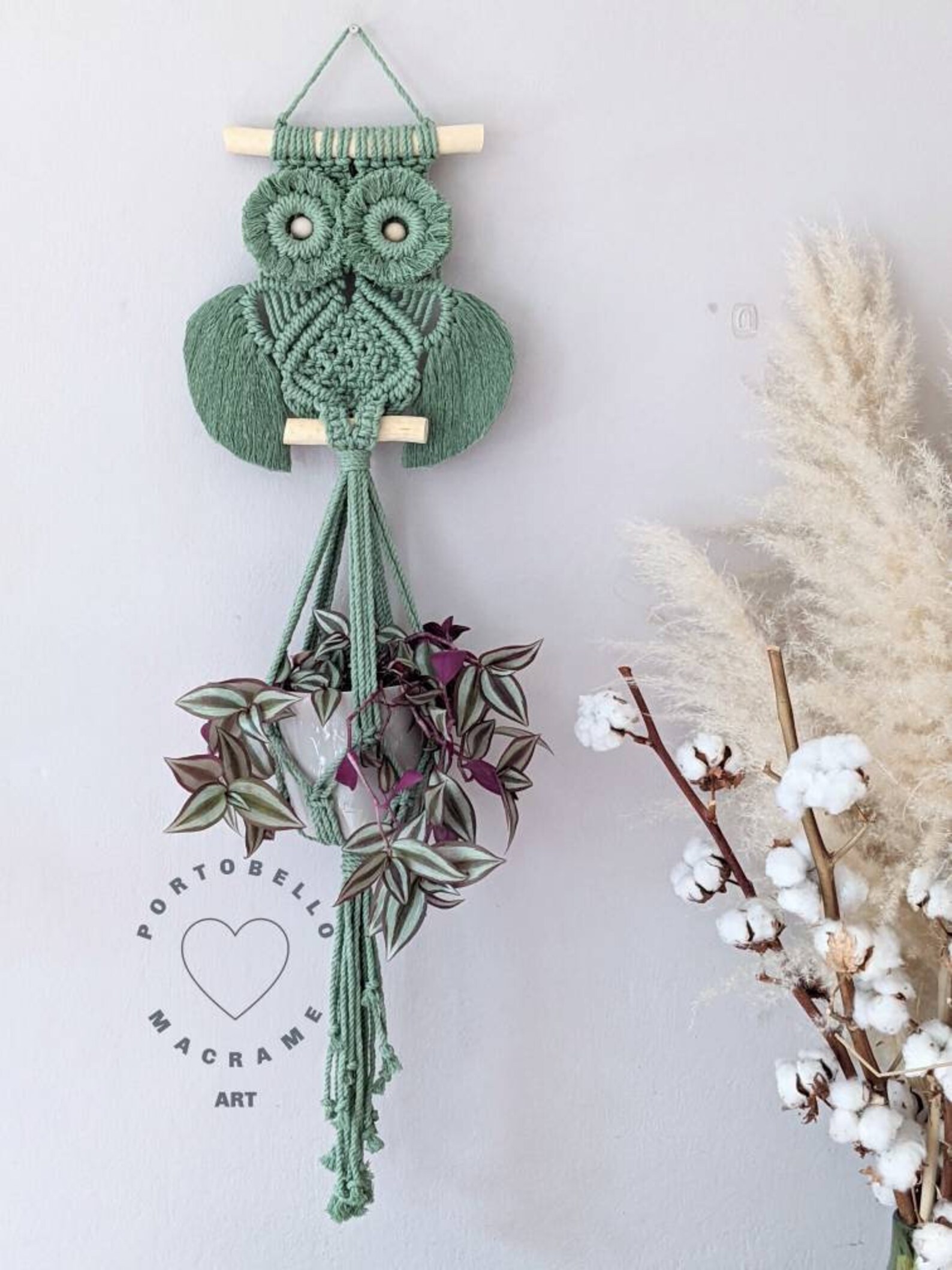Macrame Owl Plant Hanger Macrame Plant Hanger and Hanging - Etsy