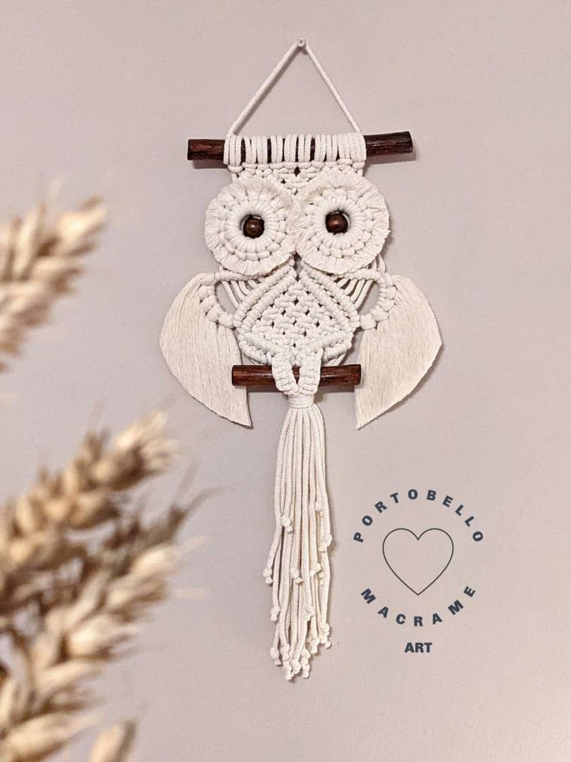 Macrame Owl Wall Hanging,modern Macrame,living Room Decor,bohemian Art ...