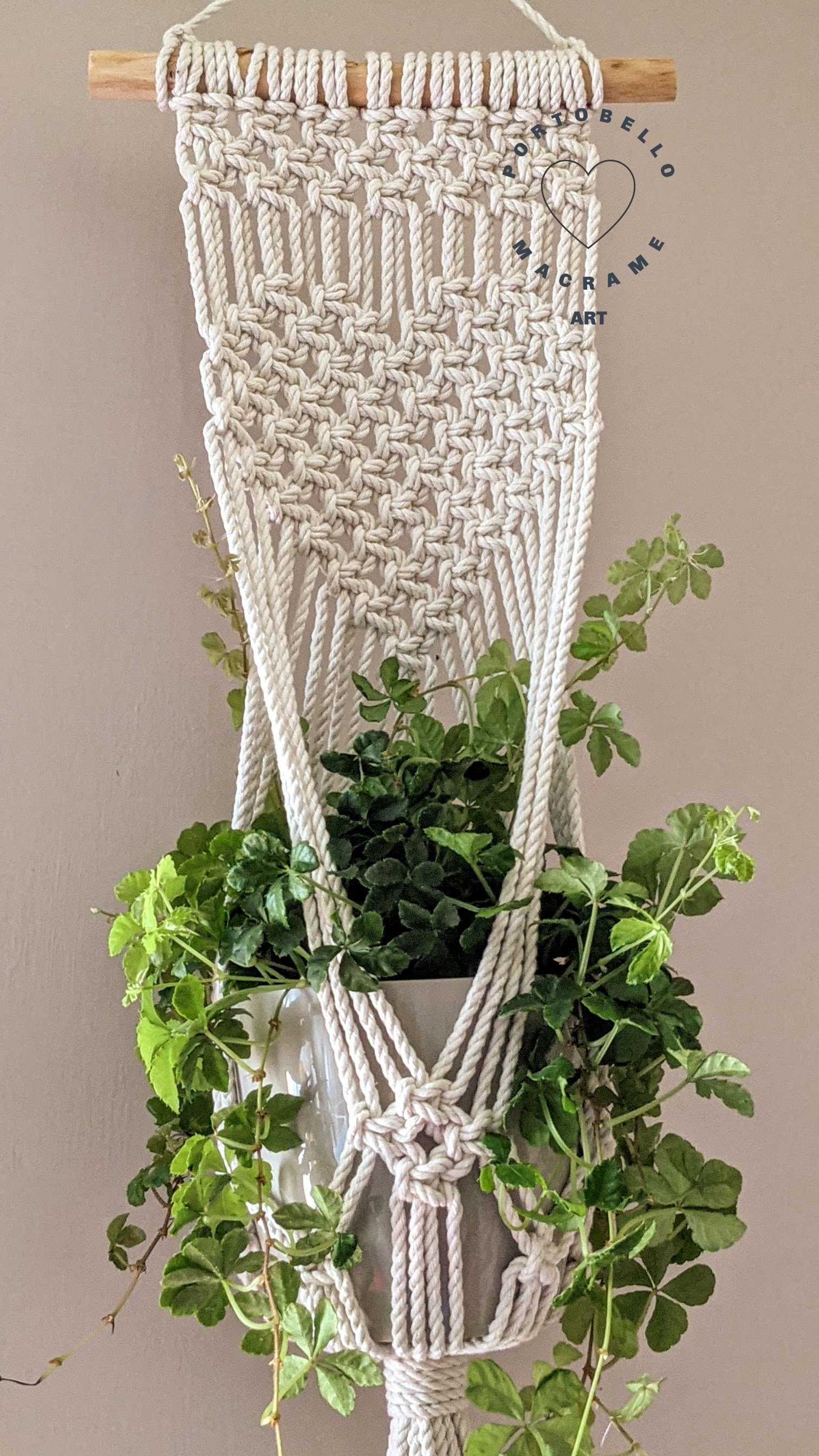 Macrame Plant Hanger and Hanging, Plant Pot, Plant Pot Hanging ...