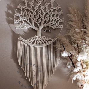 Large Macrame Tree of Life,handmade Home Decor,unique Decor Art,family ...