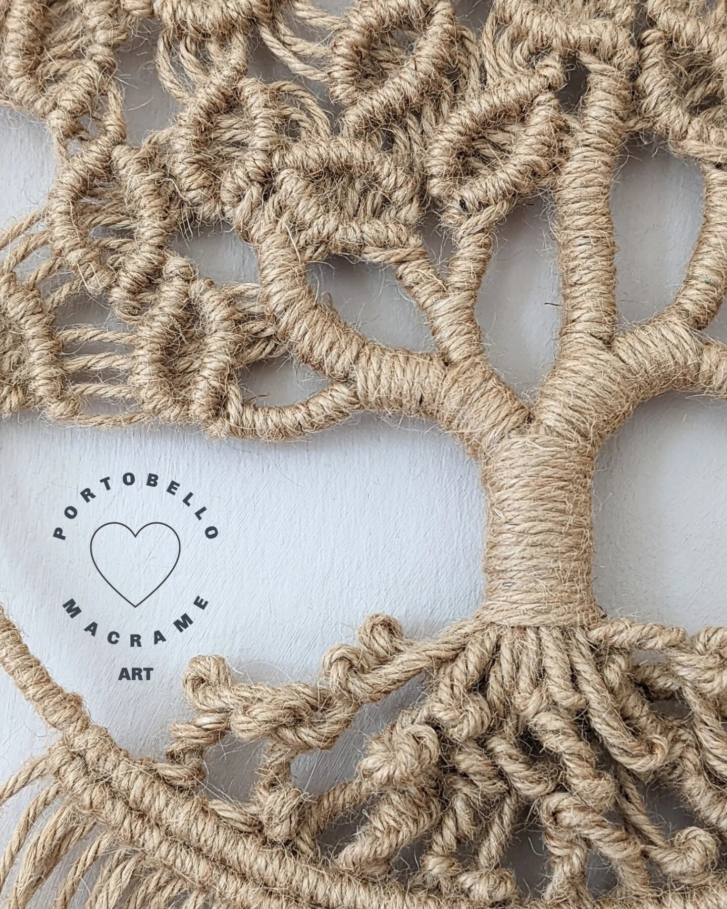 Macrame Jute Tree of Life Boho Decor Jute Decor Boho Wall - Etsy