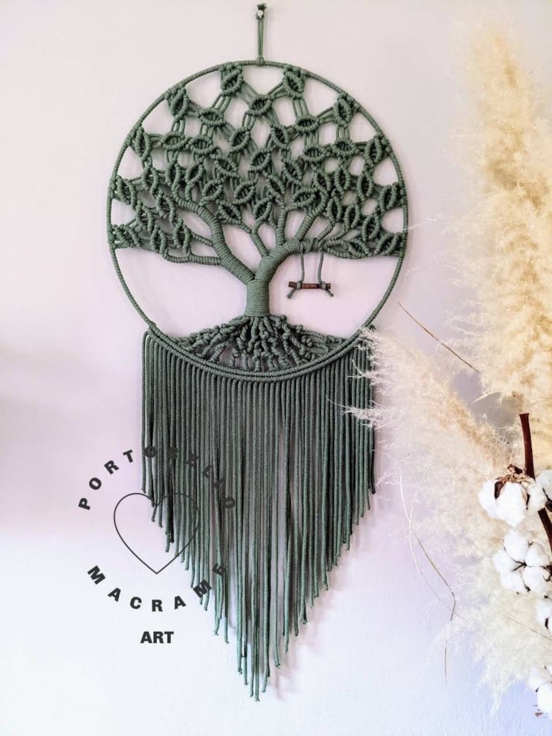 Large Macrame Tree of Life,boho Decor,handmade Dreamcatcher Eucalyptus ...