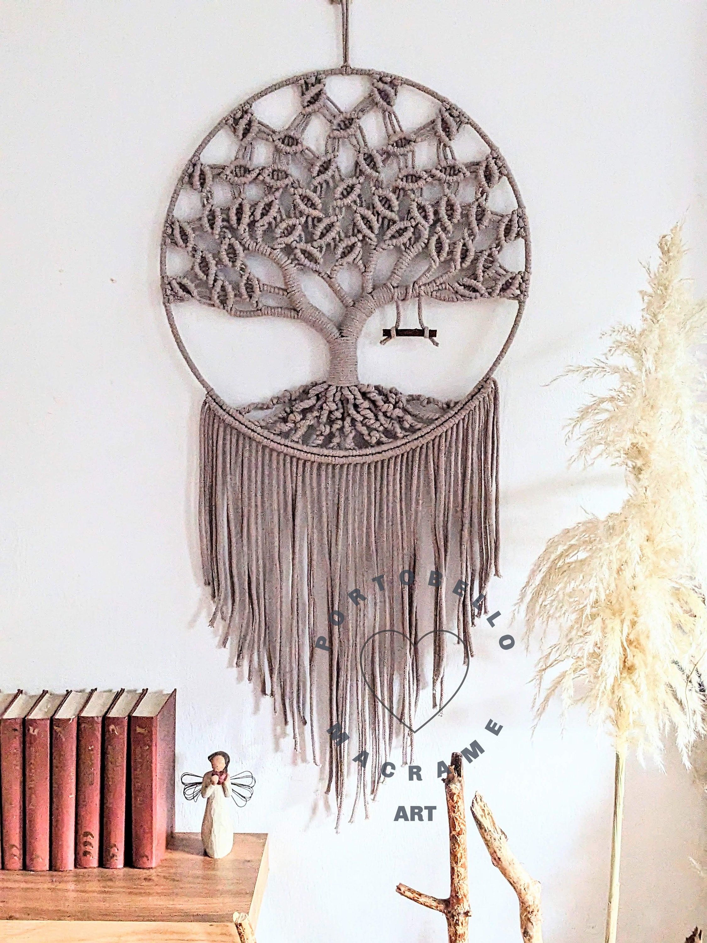 Large Macrame Tree of Life, Boho Decor, Handmade Dreamcatcher ...