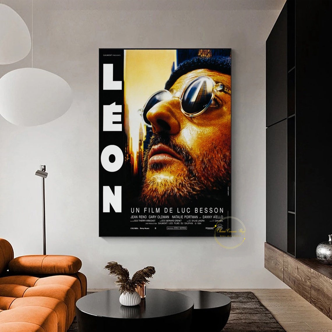 Leon the Professional Movie Poster Canvas Wall Art Family Bedroom Decor ...