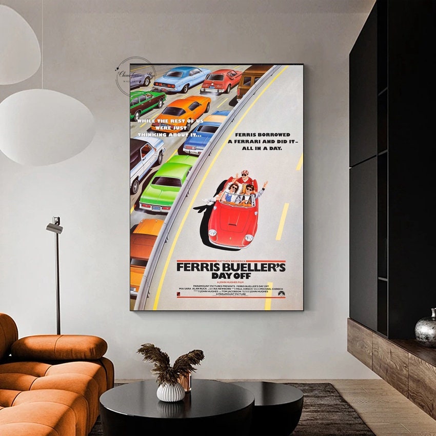 Ferris Buellers Day off Movie Poster Canvas Wall Art Family - Etsy