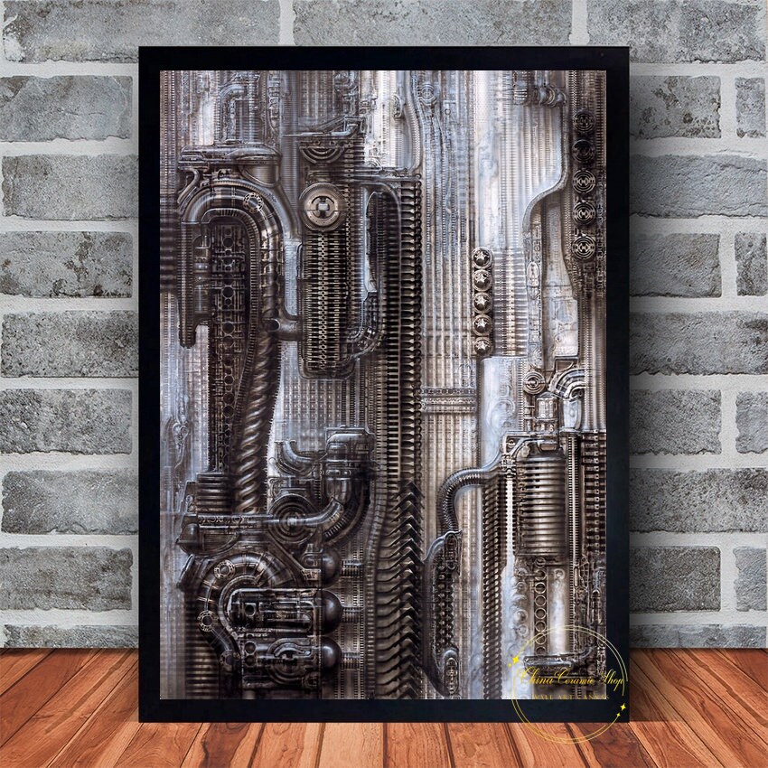 Hr Giger Li Ii Poster Canvas Wall Art Family Bedroom Decor Frame Option ...