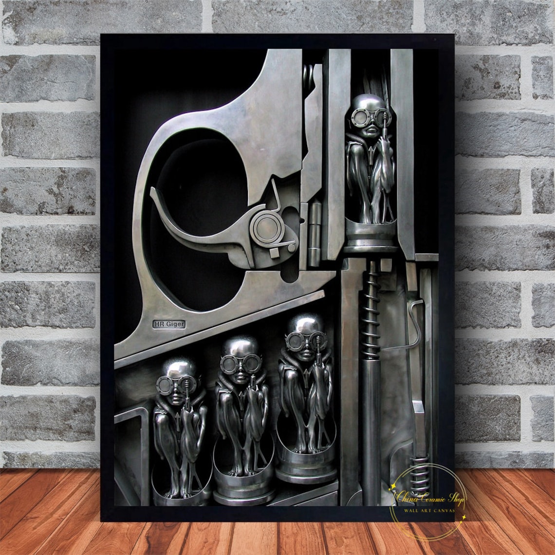 Hr Giger Li Ii Poster Canvas Wall Art Family Bedroom Decor Frame Option ...
