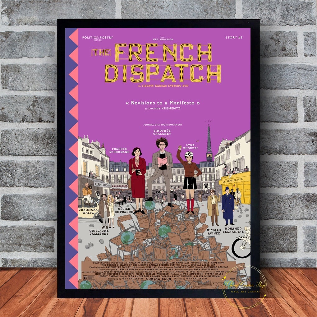 The French Dispatch Movie Poster Canvas Wall Art Family - Etsy