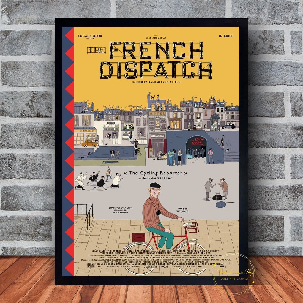 The French Dispatch Movie Poster Canvas Wall Art Family - Etsy
