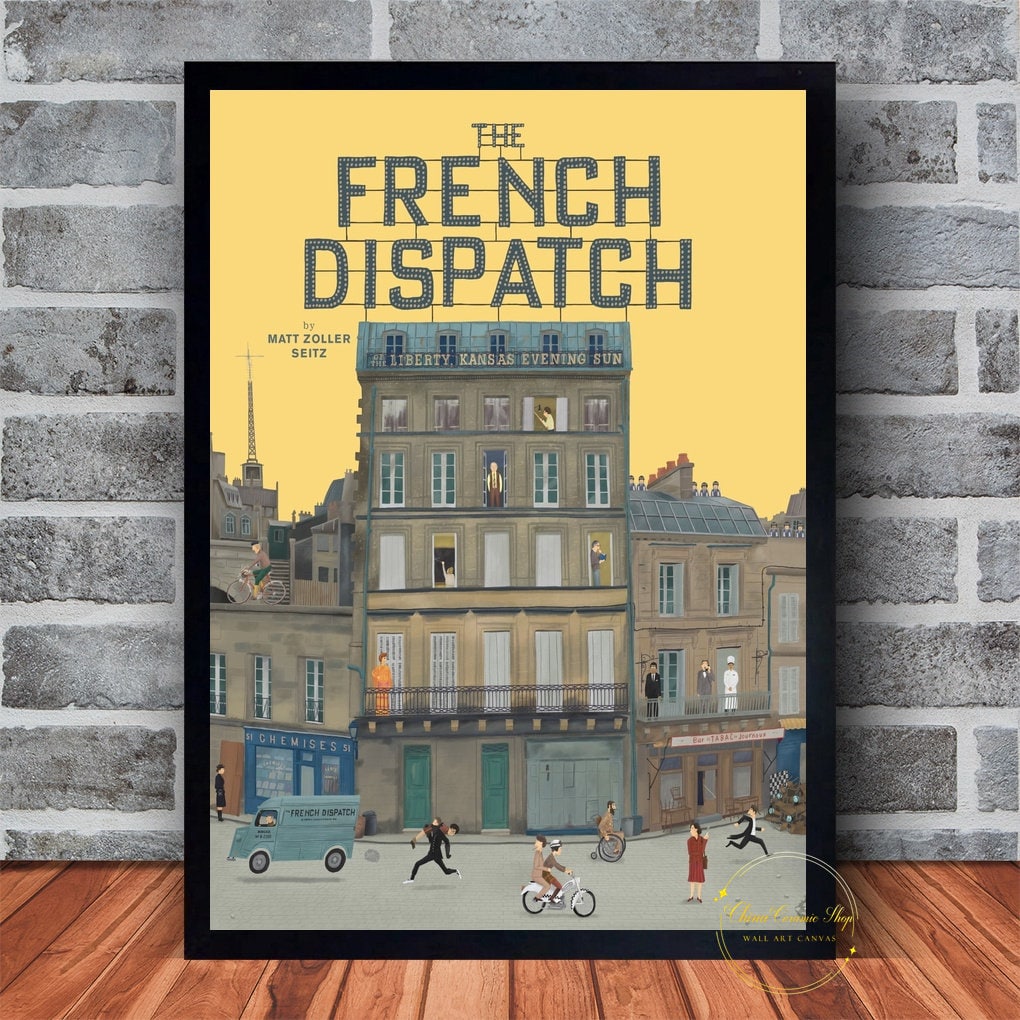 The French Dispatch Movie Poster Canvas Wall Art Family - Etsy