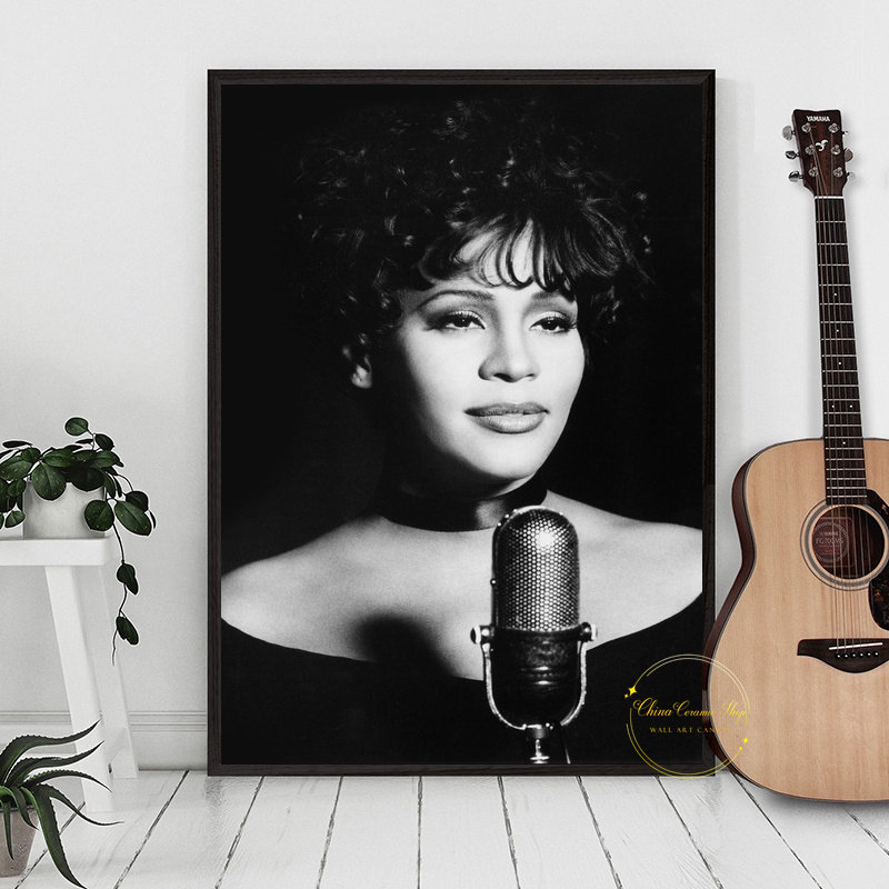 Whitney Houston Music Poster Canvas Wall Art Family sold by Jennine ...