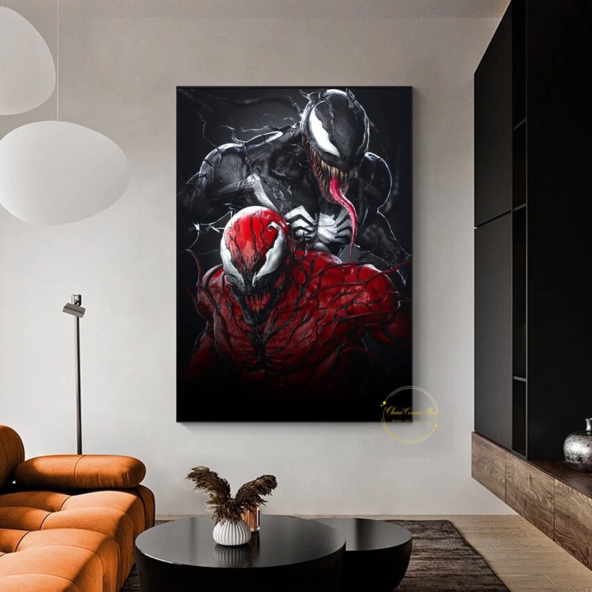 Venom Movie Poster Canvas Wall Art Family Bedroom Decor Frame Option ...