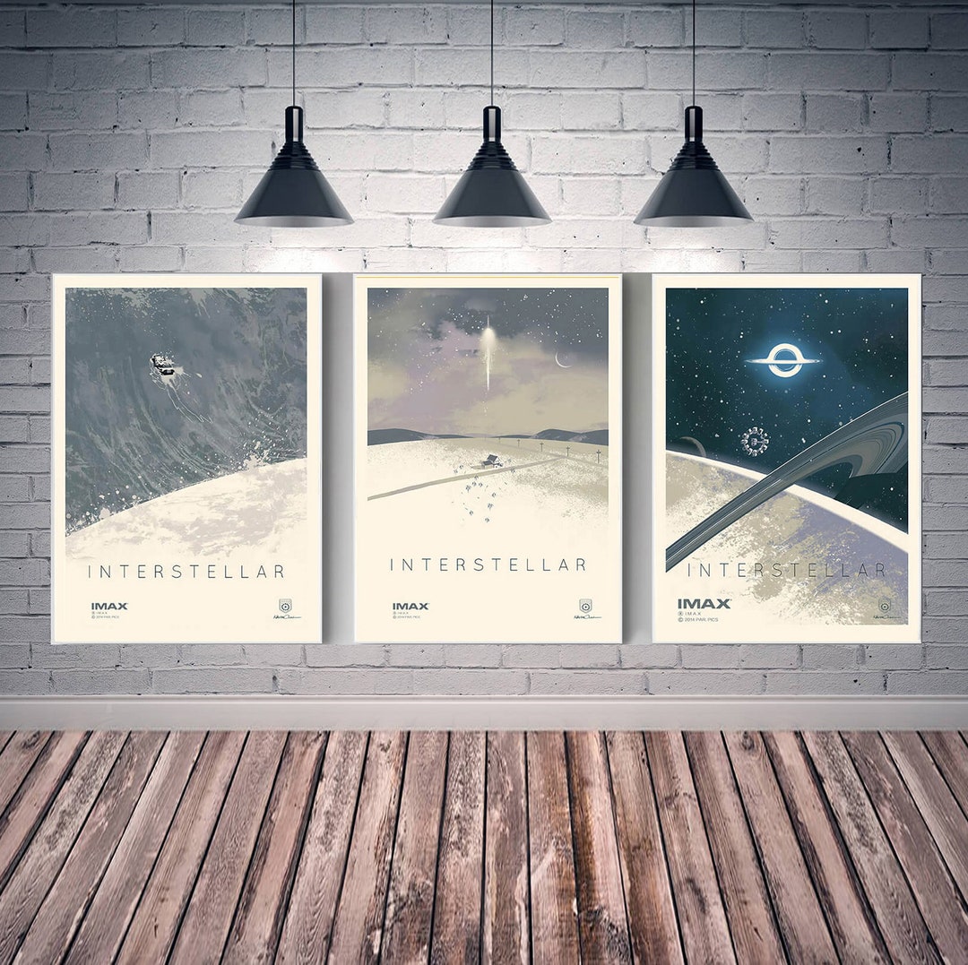 Interstellar Movie Poster Canvas Wall Art Family Bedroom Decor(frame ...