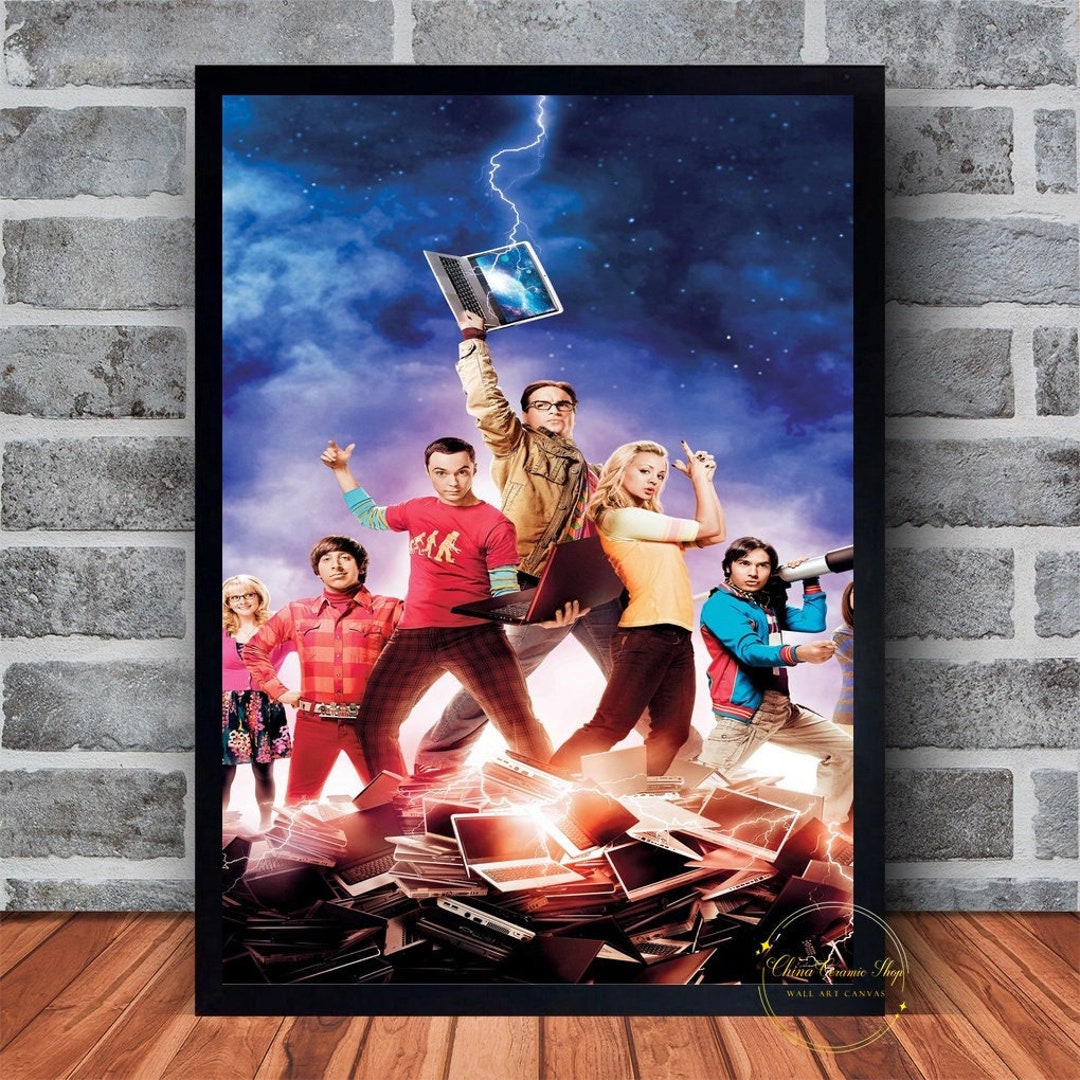The Big Bang Theory TV Series Poster Canvas Wall Art Family Bedroom ...