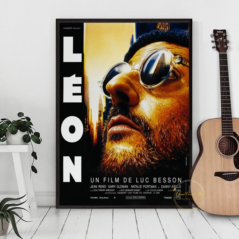 Leon the Professional Movie Poster Canvas Wall Art Family Bedroom Decor ...