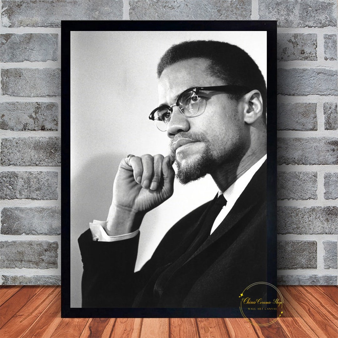 Malcolm X Poster Canvas Wall Art Family Bedroom Decor Frame Option Available - Etsy