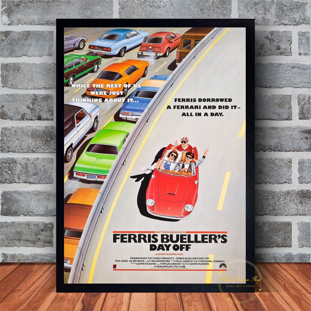 Ferris Buellers Day off Movie Poster Canvas Wall Art Family - Etsy