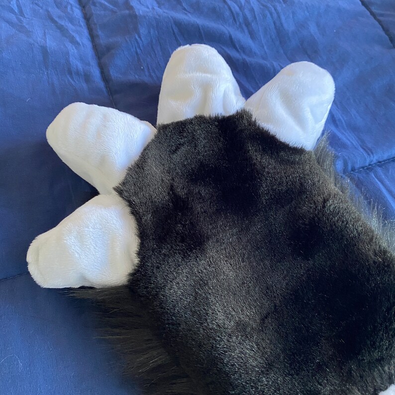 Black and White Monster Fursuit Hand Paws - Etsy