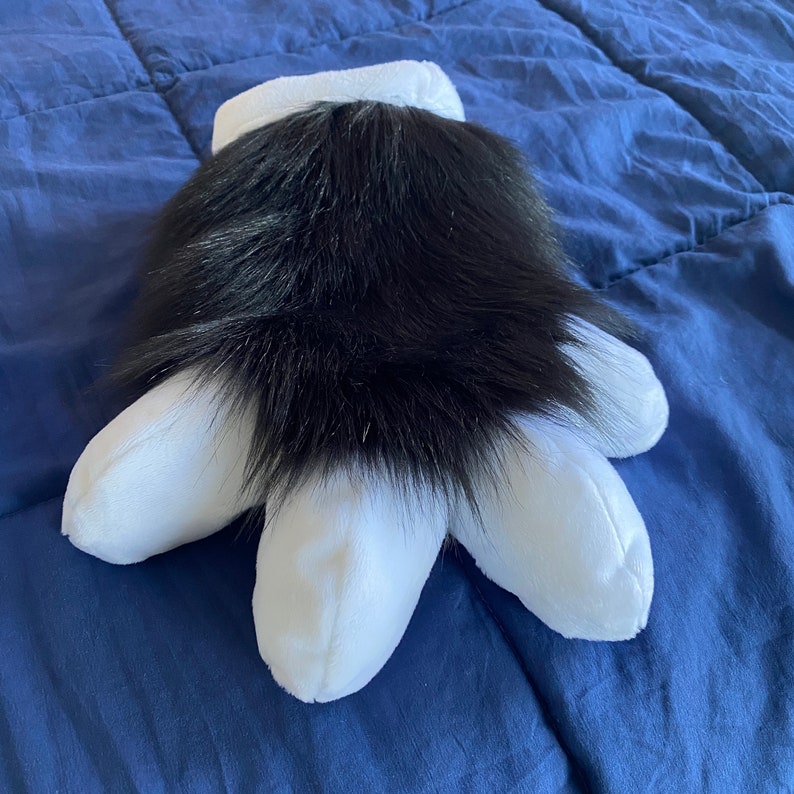 Black and White Monster Fursuit Hand Paws - Etsy