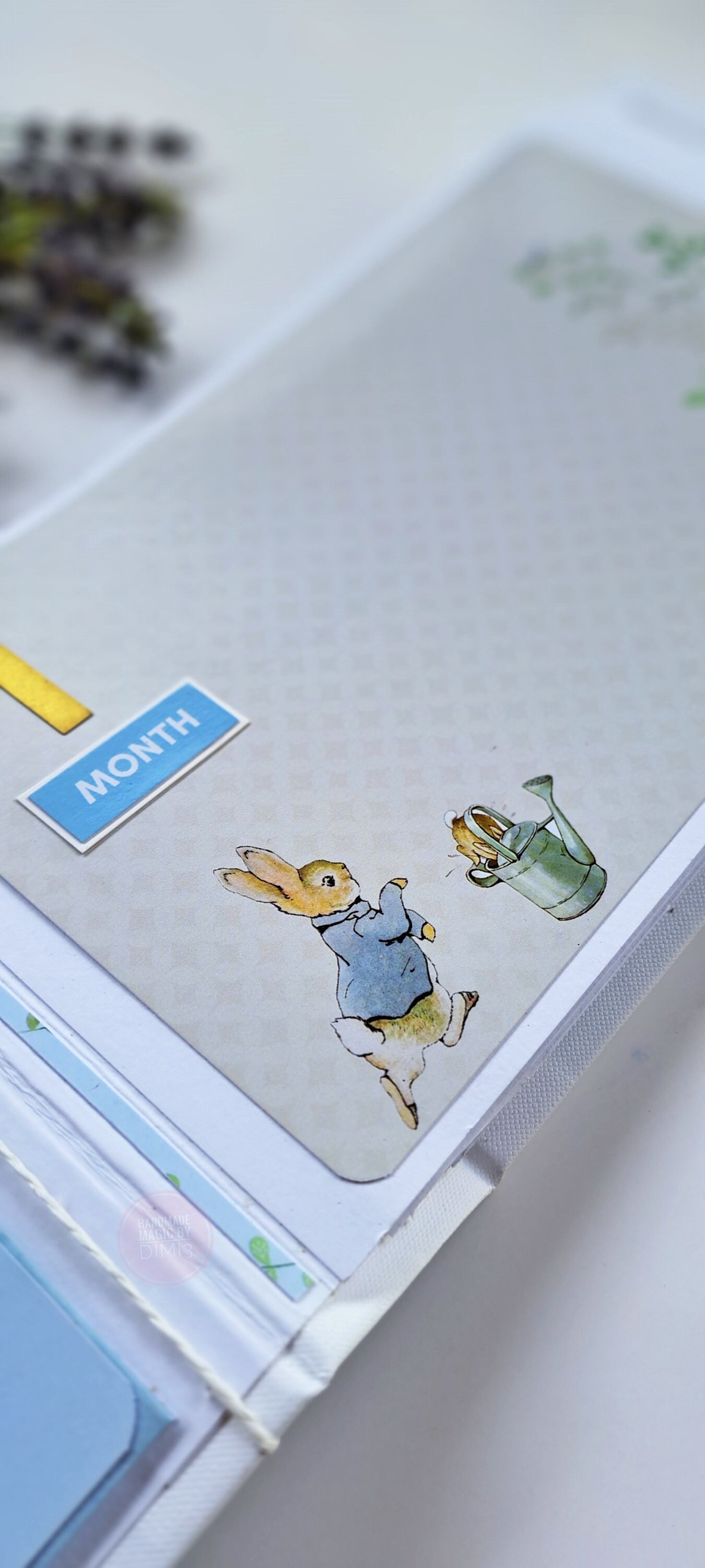 Personalized Peter Rabbit Album, Scrapbook, First Birthday Photo Album ...
