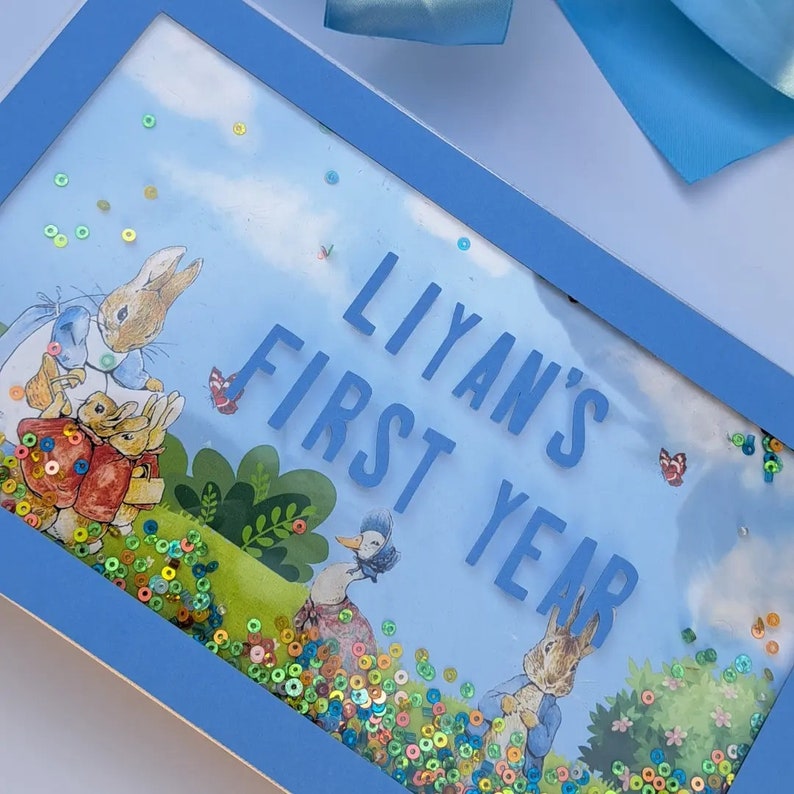 Personalized Peter Rabbit Album, Scrapbook, First Birthday Photo Album ...