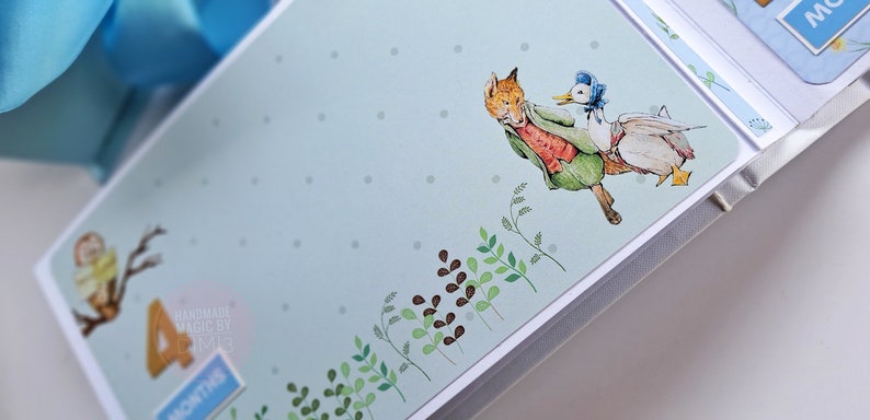 Personalized Peter Rabbit Album, Scrapbook, First Birthday Photo Album ...