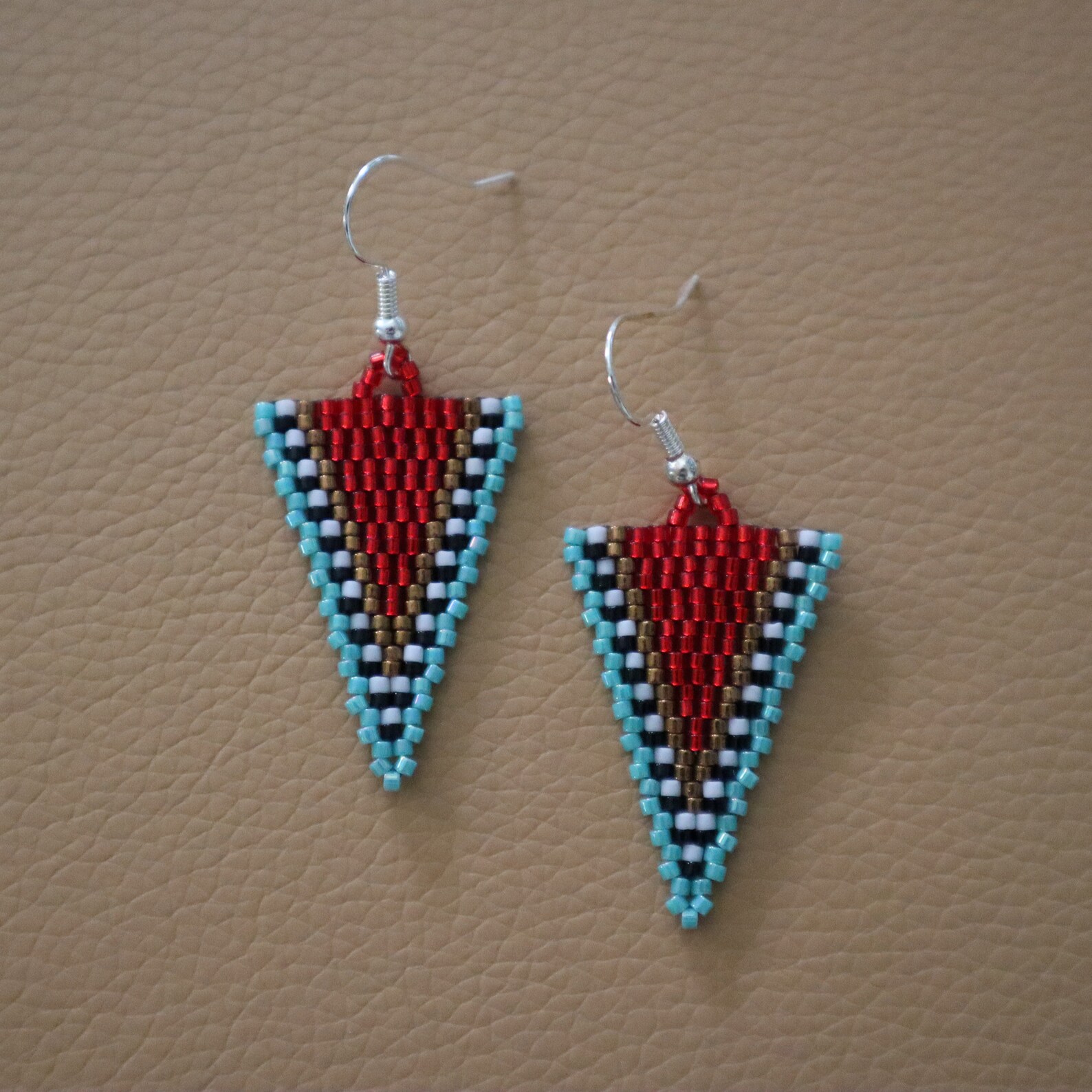 Red Inside Beaded Arrows | Anishinaabe Native Made | Ode'imin and Sage ...