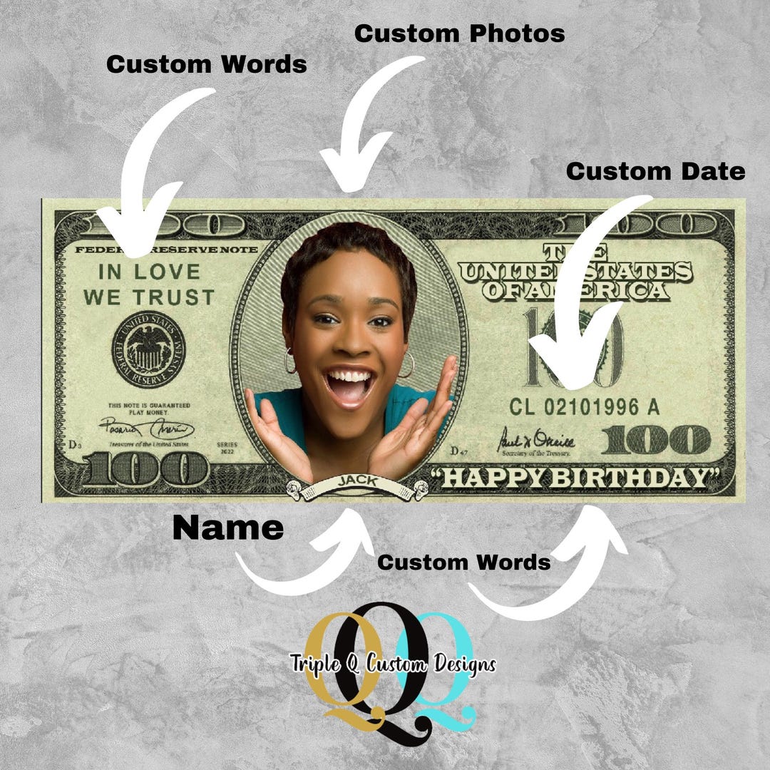Custom Play Money, Custom Money, Birthday Money, Wedding Money, Stack ...