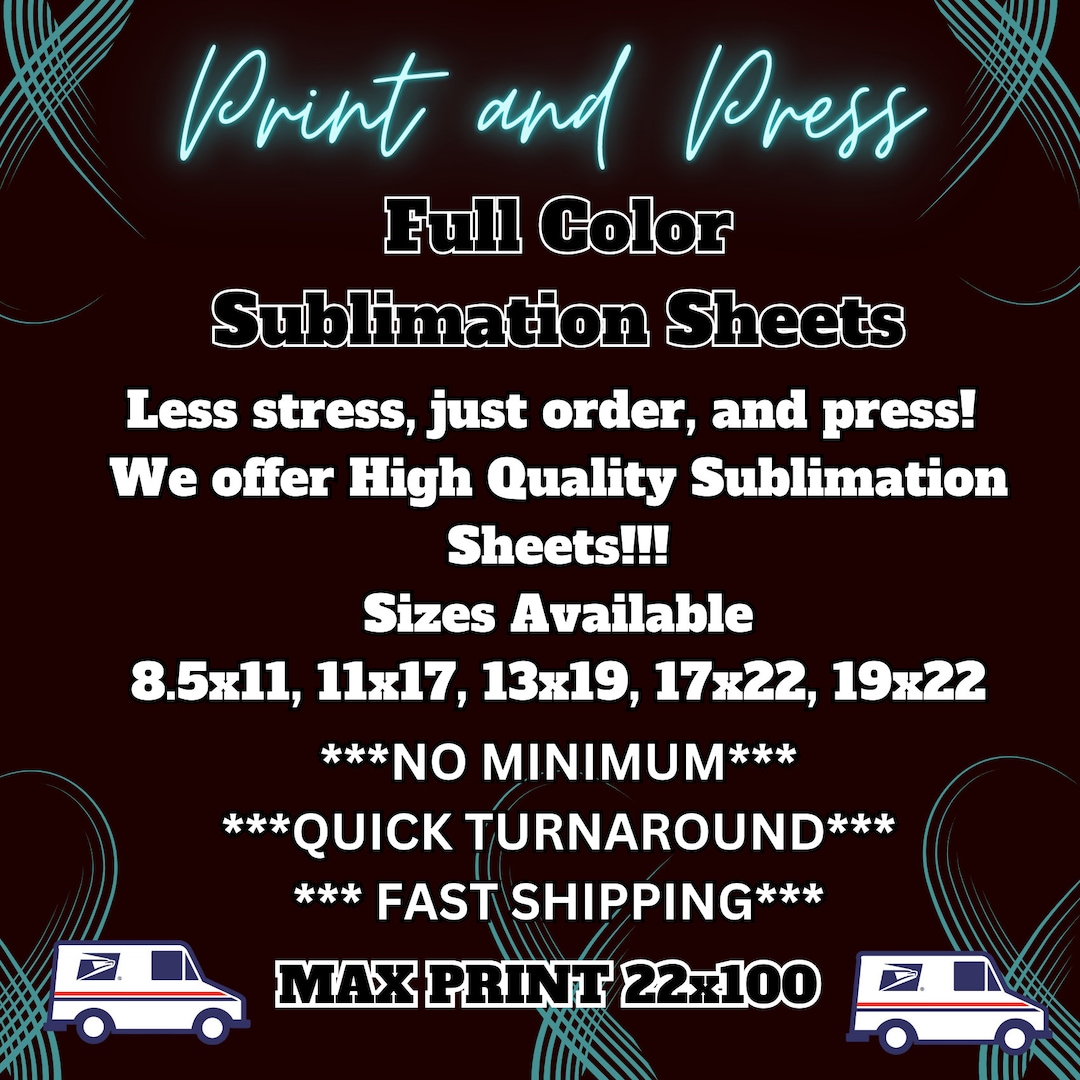 Sublimation Prints / Sublimation Transfers / Sublimation Gang Sheets ...