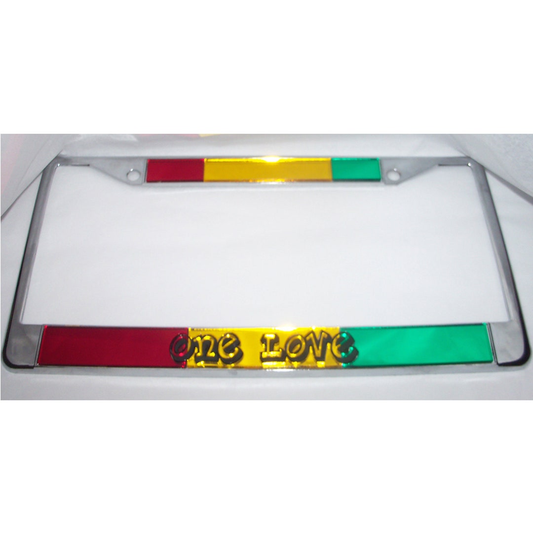 Bob Marley, Reggae, One Love, Rastafarian, License Plate Frame Brand ...