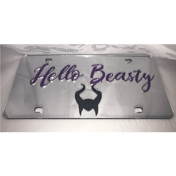 Maleficent License Plate - Etsy