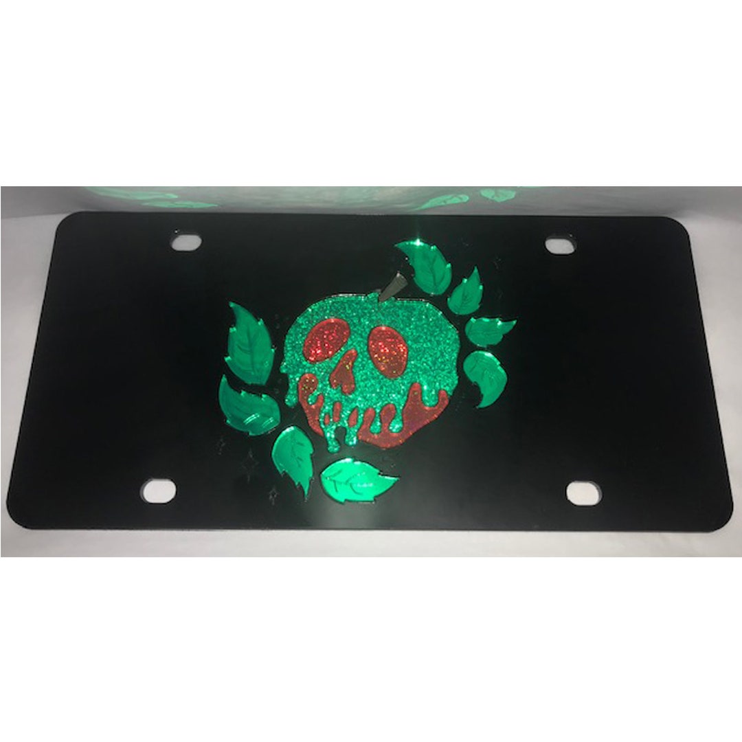 Poison Apple Evil Queen Inspired Sparkle License Plate - Etsy