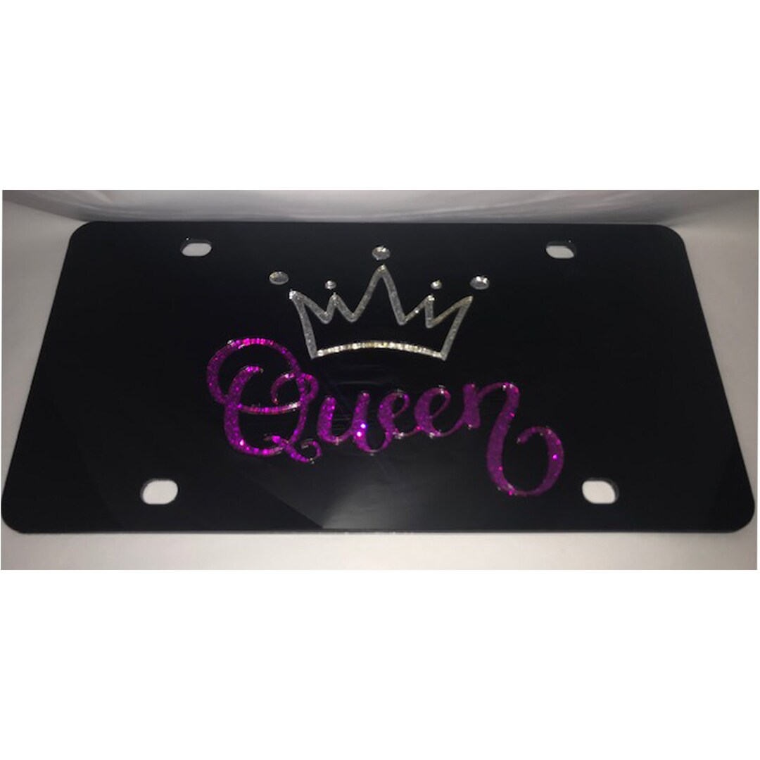 Custom Mirrored SPARKLE Laser Cut License Plate! - Etsy