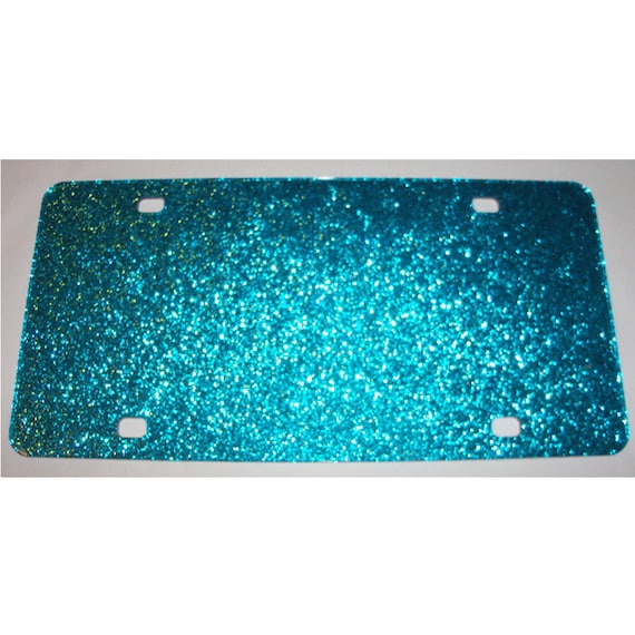 Blank Blue Sparkle Acrylic License Plates 12 X 6 | Etsy