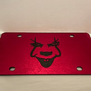 Pennywise Inspired Laser Cut Acrylic License Plate | Etsy