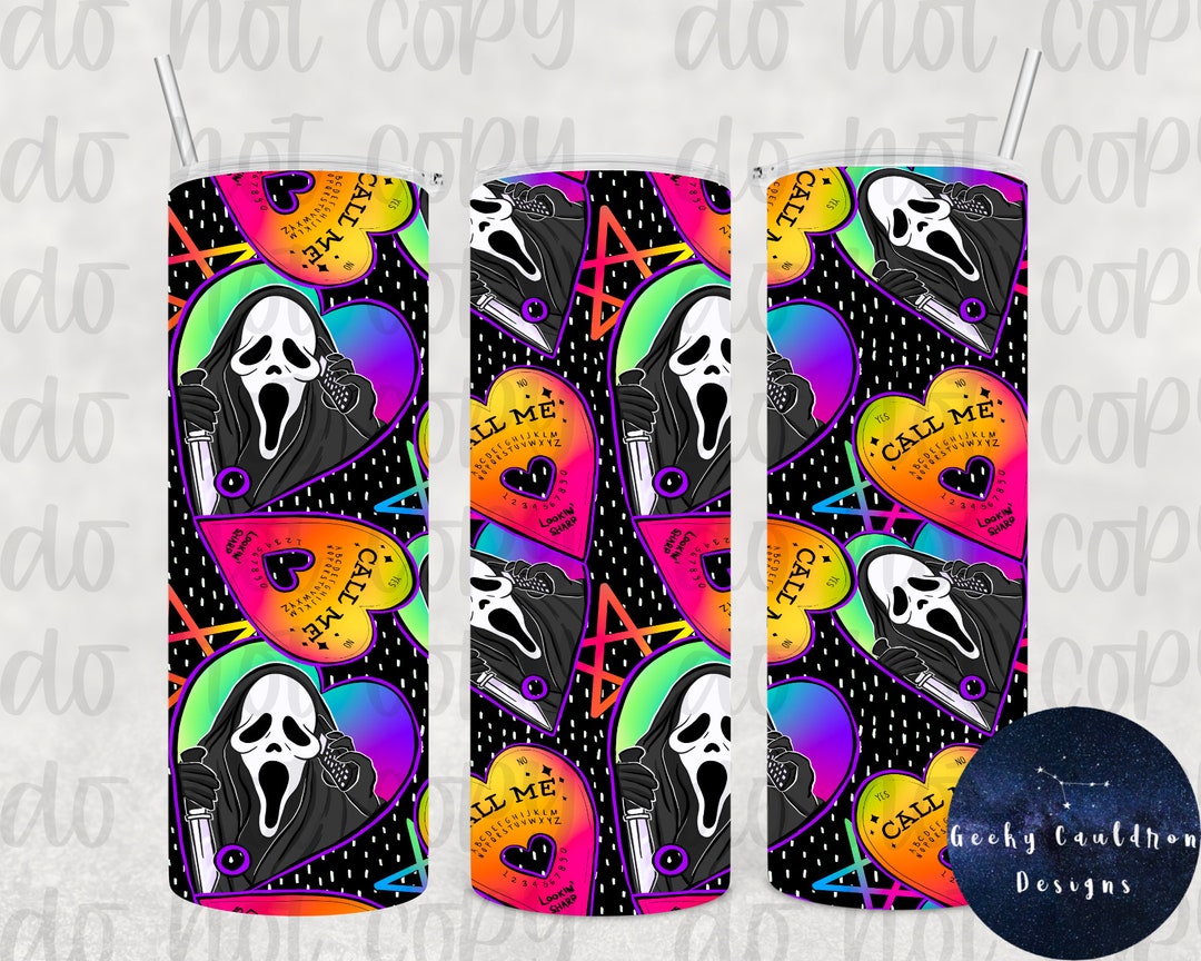 Pride Rainbow Horror Scream Call Me 20oz Insulated Tumbler - Etsy