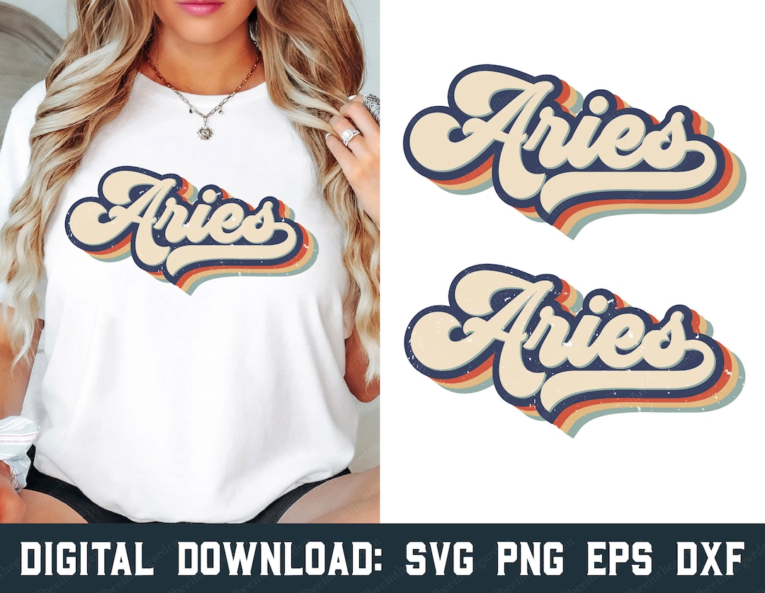 Aries Svg, Aries Png, Zodiac Svg, Zodiac Png, Retro Aries Svg, Aries ...
