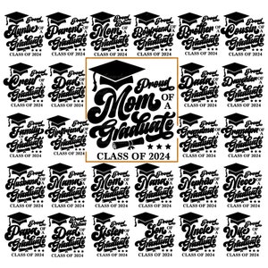 Proud Family Graduate 2024 Svg, Proud Mom Svg, Graduation 2024 Svg ...