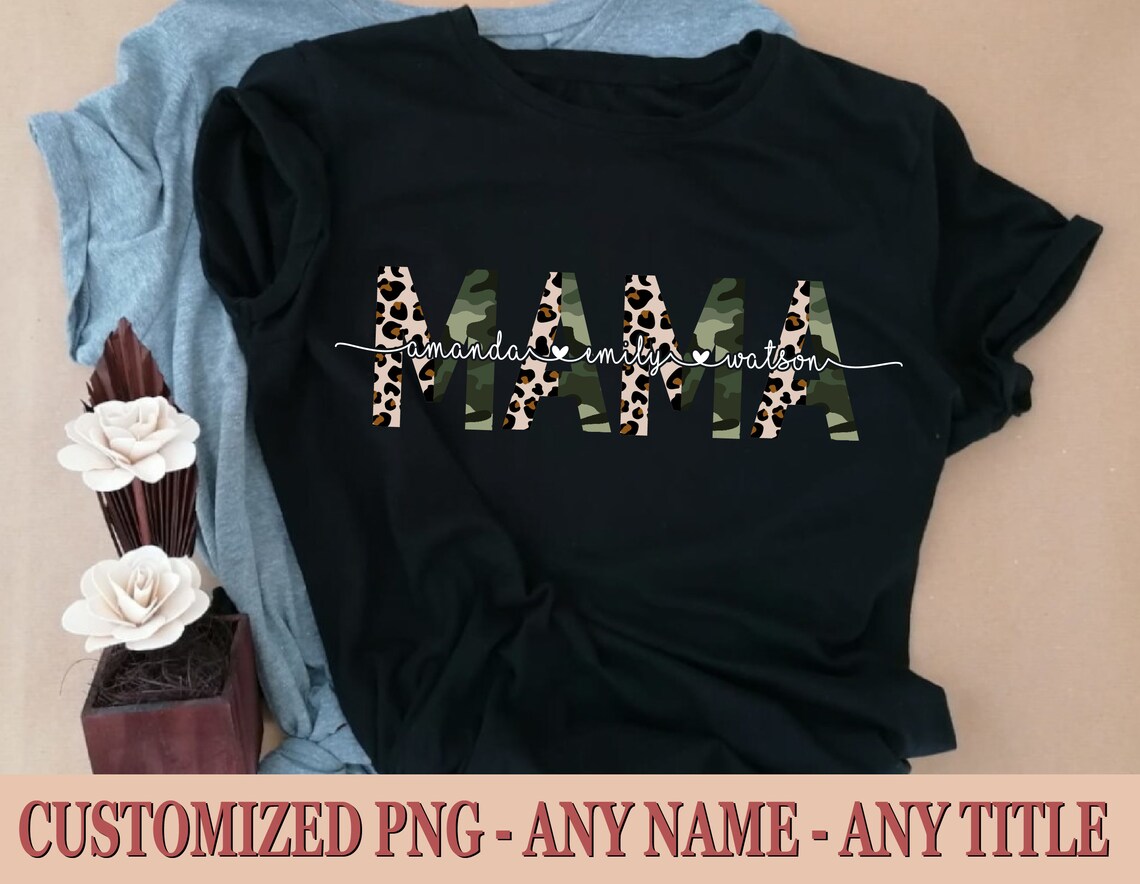 Custom Mom PNG Personalized Mom PNG Mom Monogram Split Png | Etsy