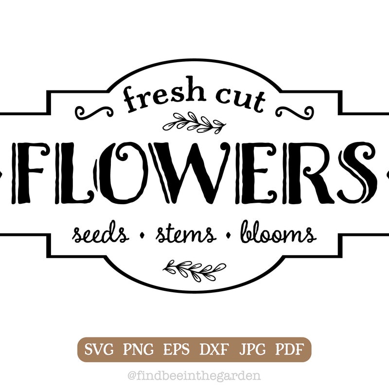 Fresh Cut Flowers Sign - Etsy