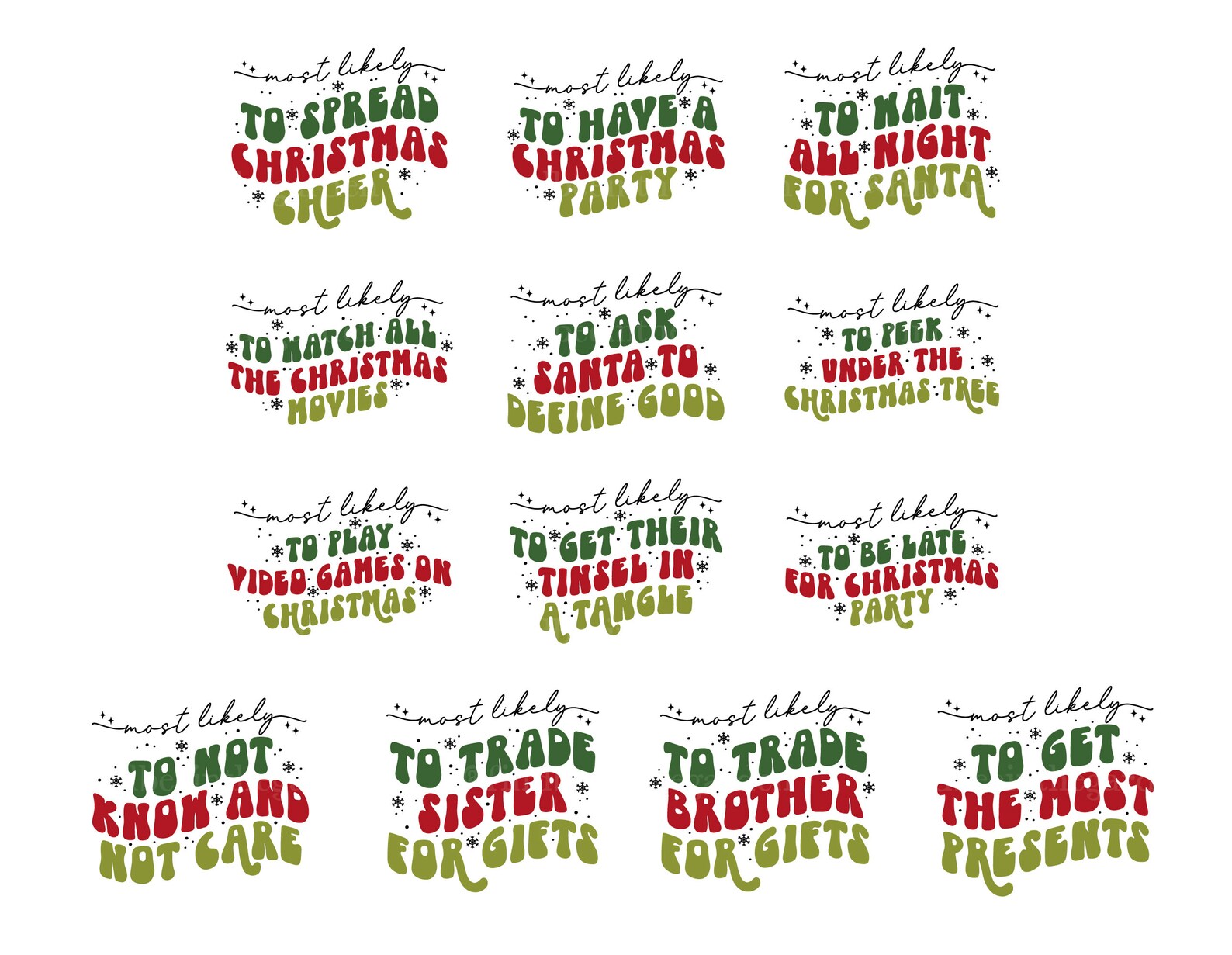 Most Likely to Christmas Svg Christmas Shirt Svg Family - Etsy