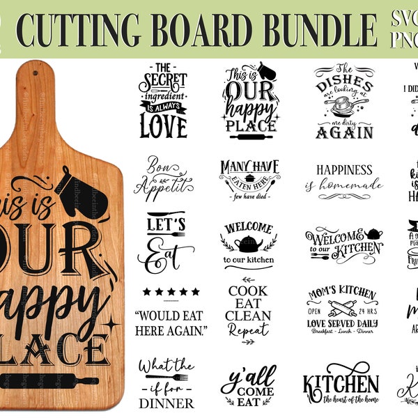 Cutting Board Svg - Etsy