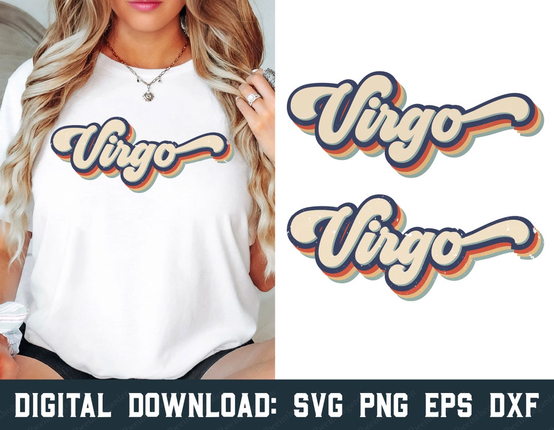 Virgo Svg, Virgo Png, Zodiac Svg, Zodiac Png, Retro Virgo Svg, Virgo ...