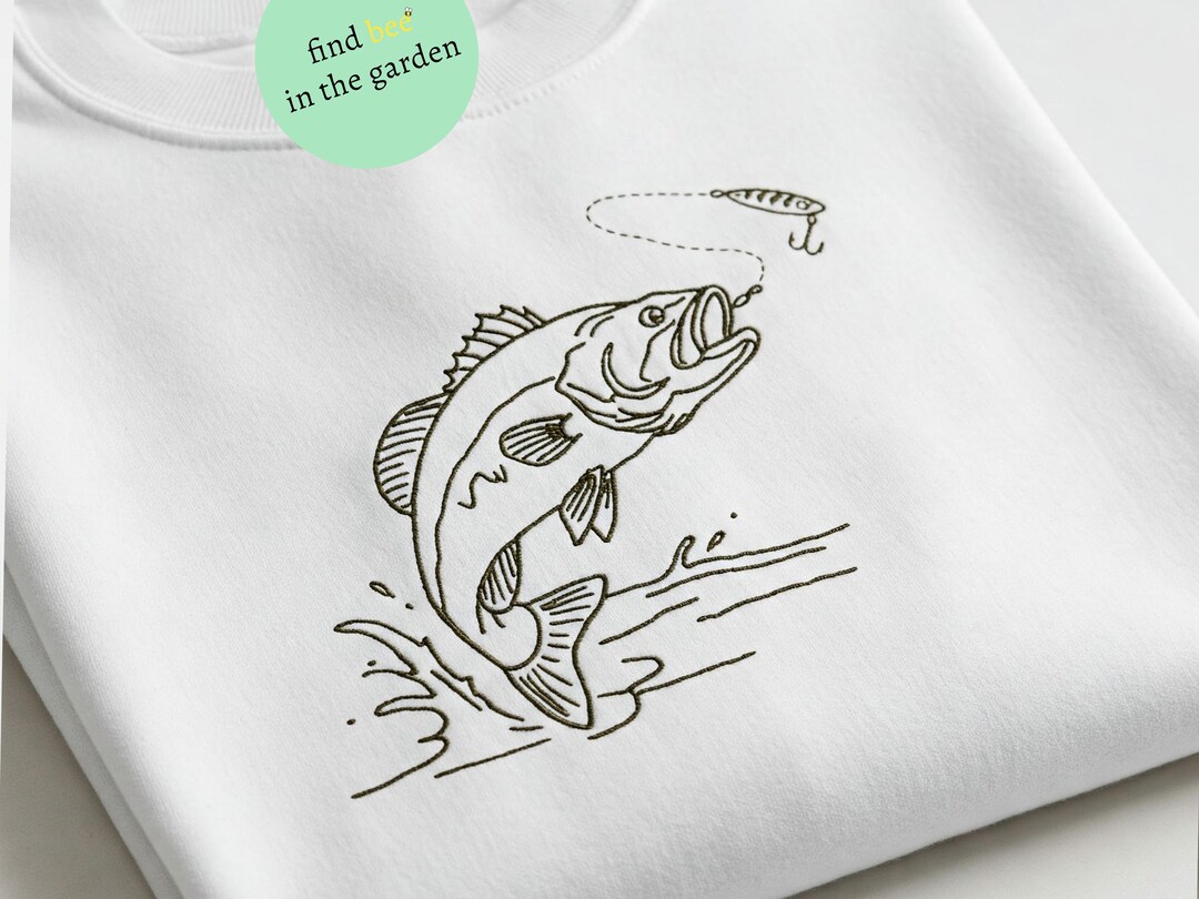 Rainbow Trout Fishing Embroidered Sweatshirt, Fly Fisherman Gift, Dad ...