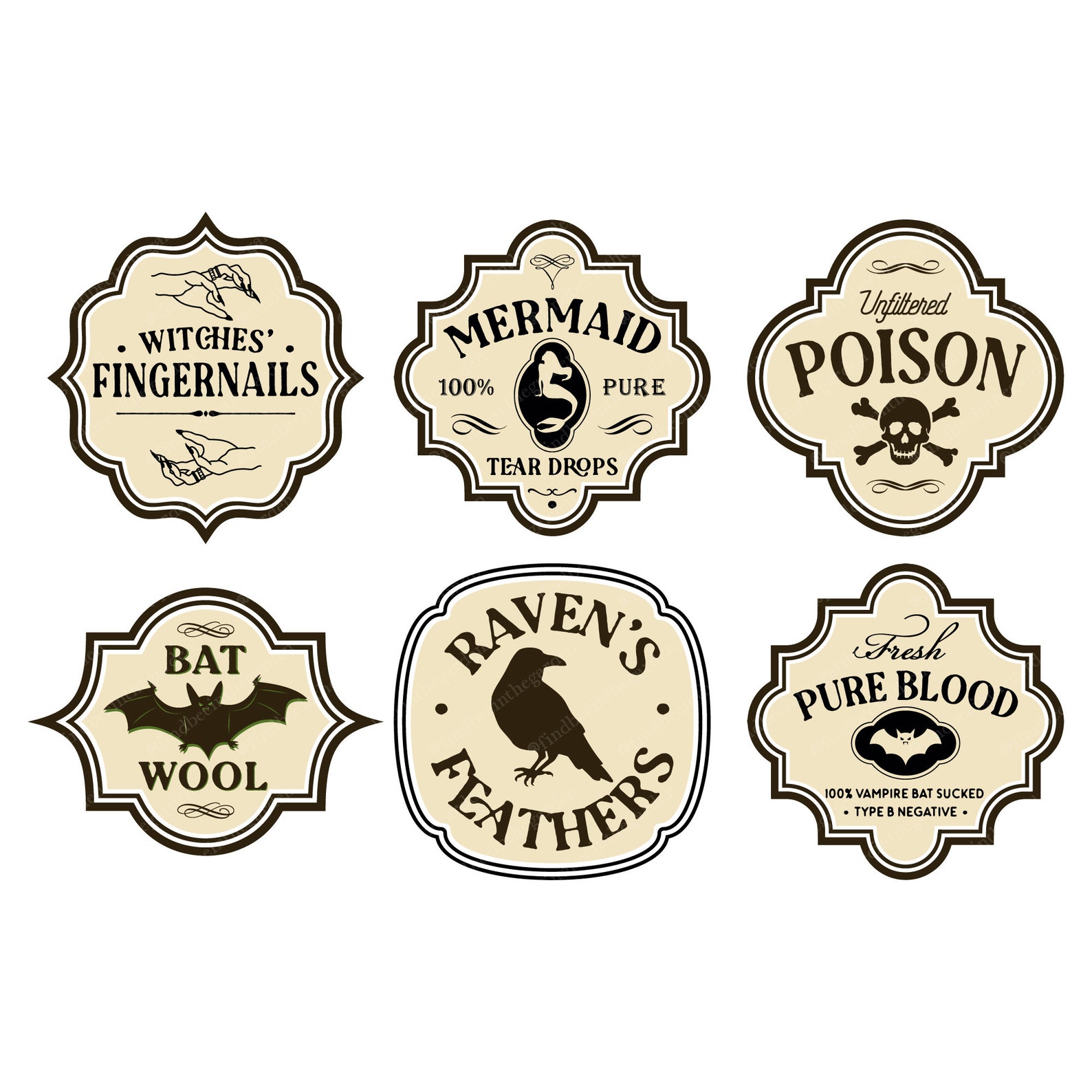 Halloween Potion Label Svg, Apothecary Label Svg, Bottle Label Svg, Jar ...